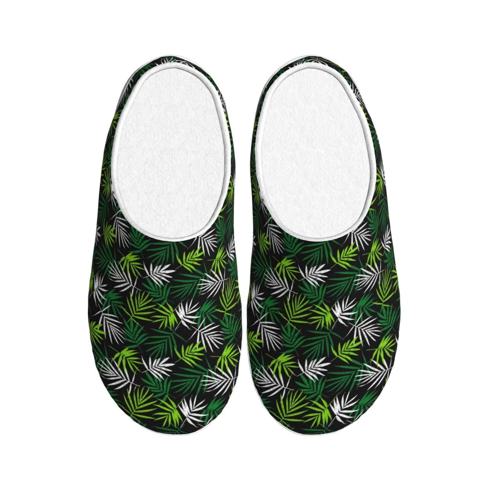 Goofa Tropical Leaves1 Print Womens Mens Cotton Lightweight House ...