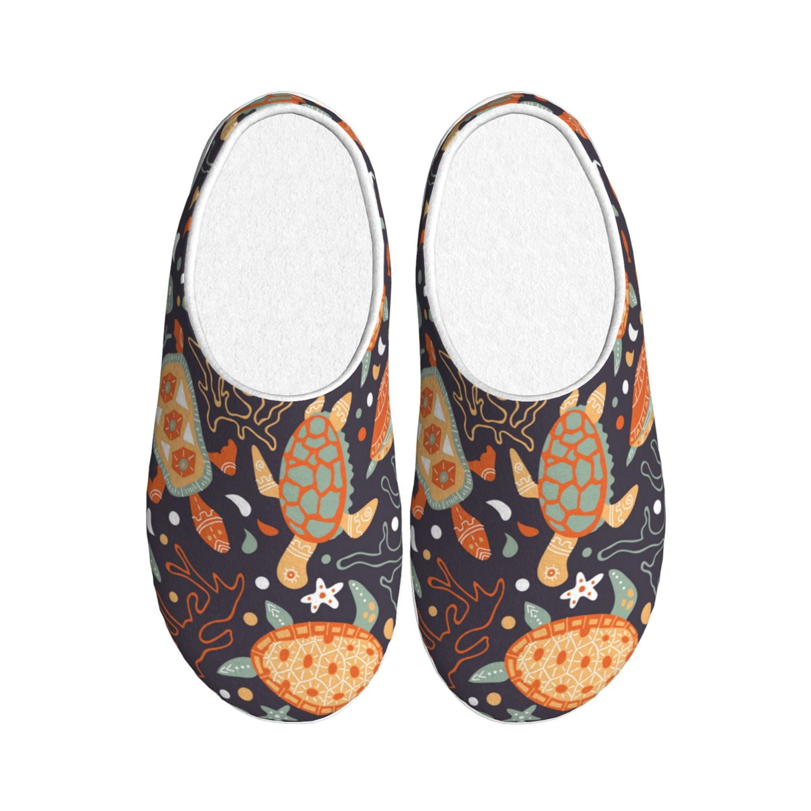 Goofa Turtles and Sea Plants Print Womens Mens Cotton Lightweight House ...