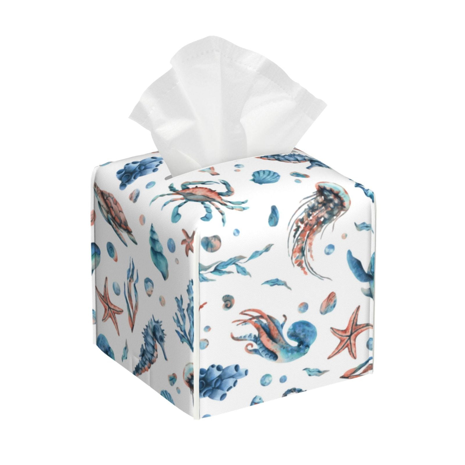 Goofa Undersea Animals Tissue Box Cover PVC Leather Tissue Holder ...