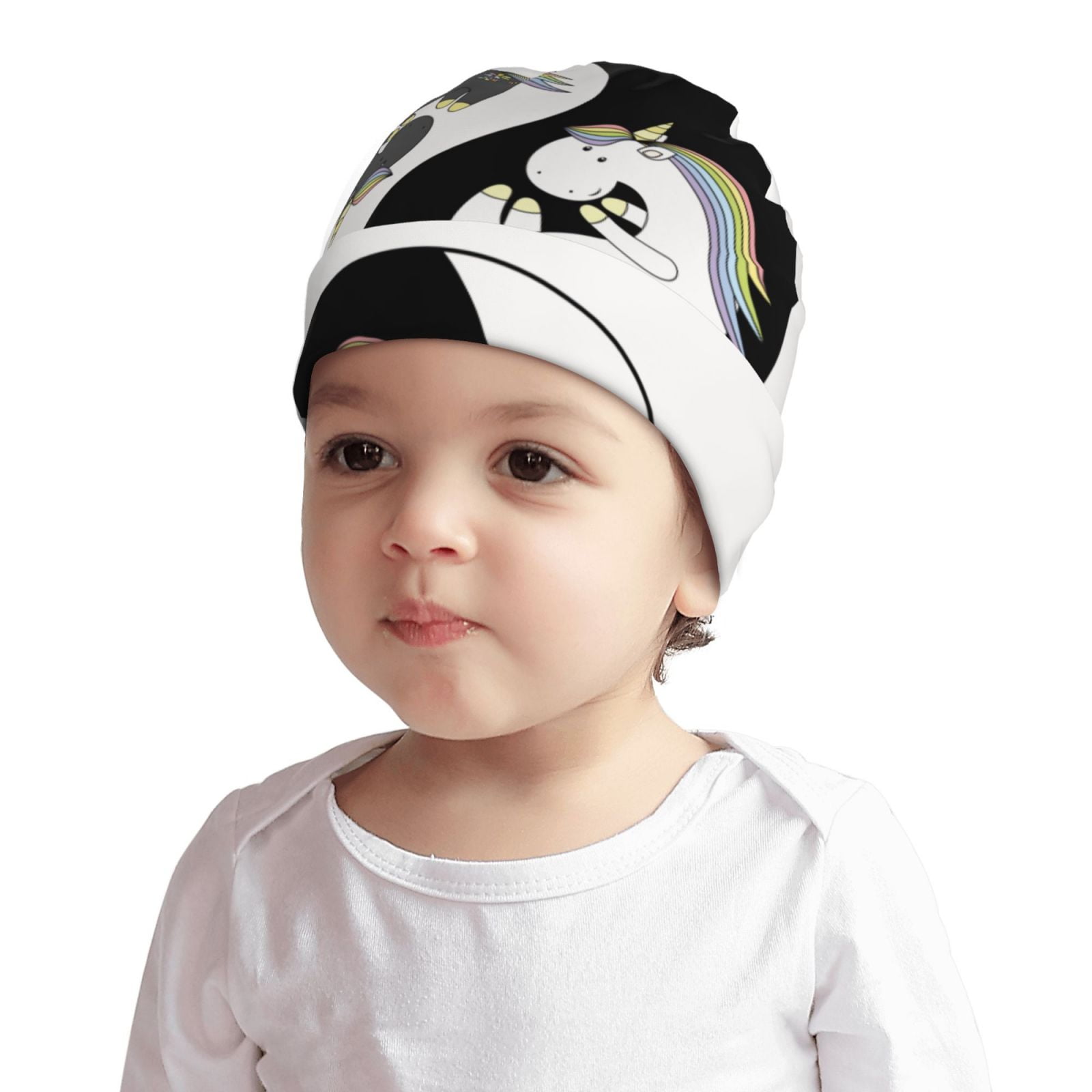 Goofa Unicorn in Yoga Pattern Toddler Beanie Baby Boys Girls Beanies Kids Winter Hats Children ...