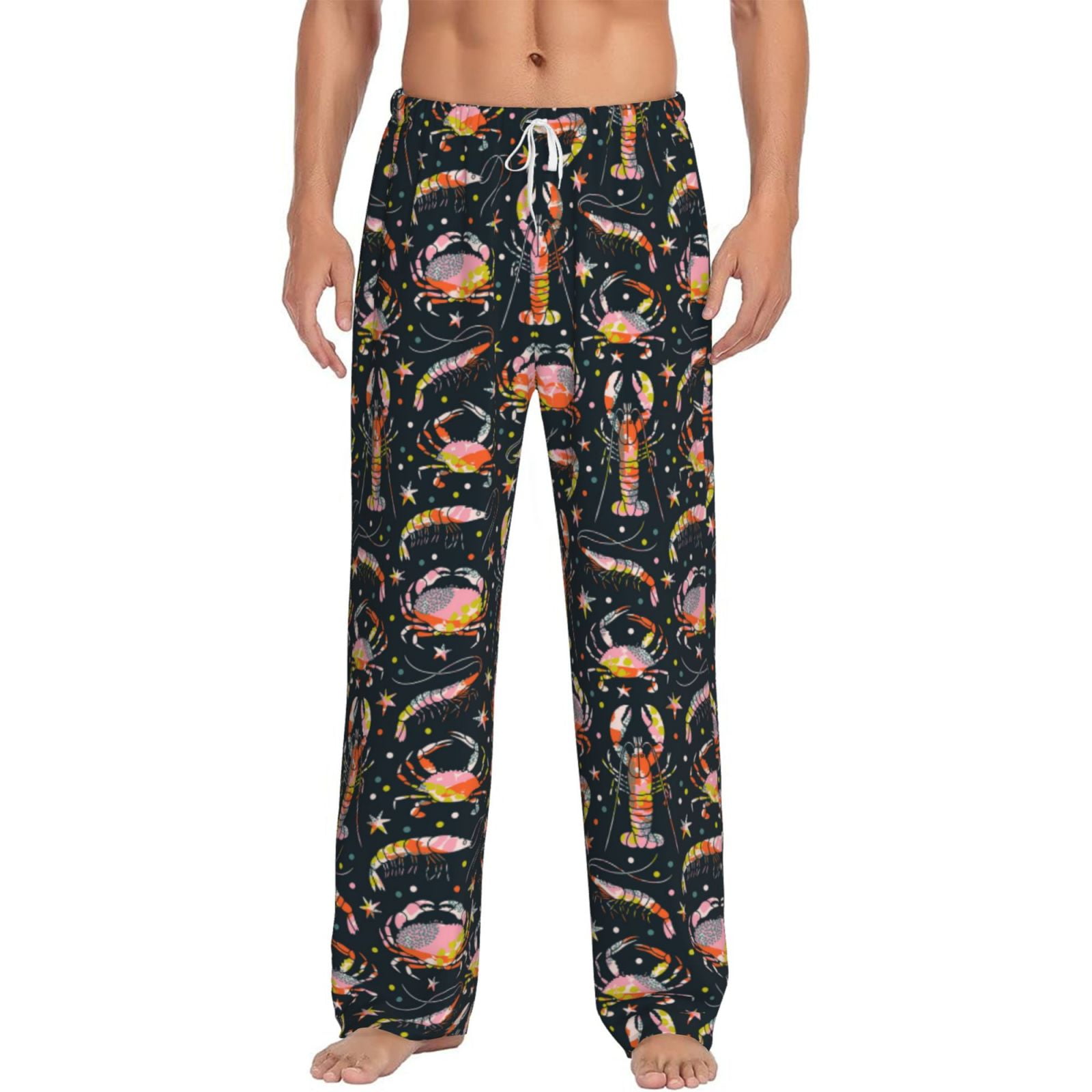 Goofa Various Crustaceans Pattern Printed Soft Pajama Pants for Men ...