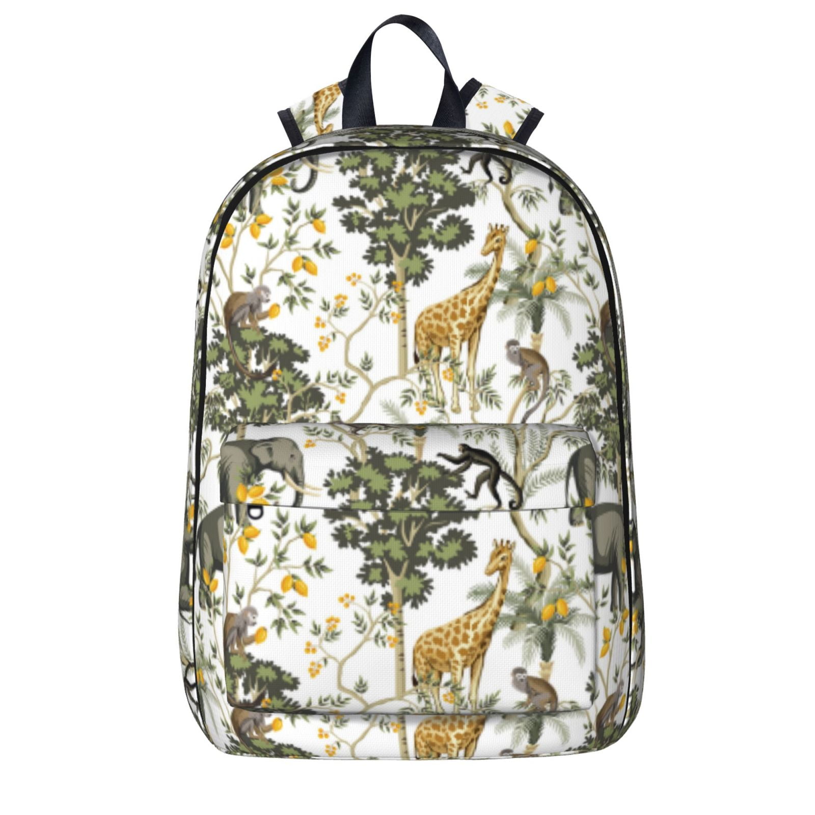 Goofa Vintage Animals Palm Tree Printed Backpack,Laptop Backpack ...