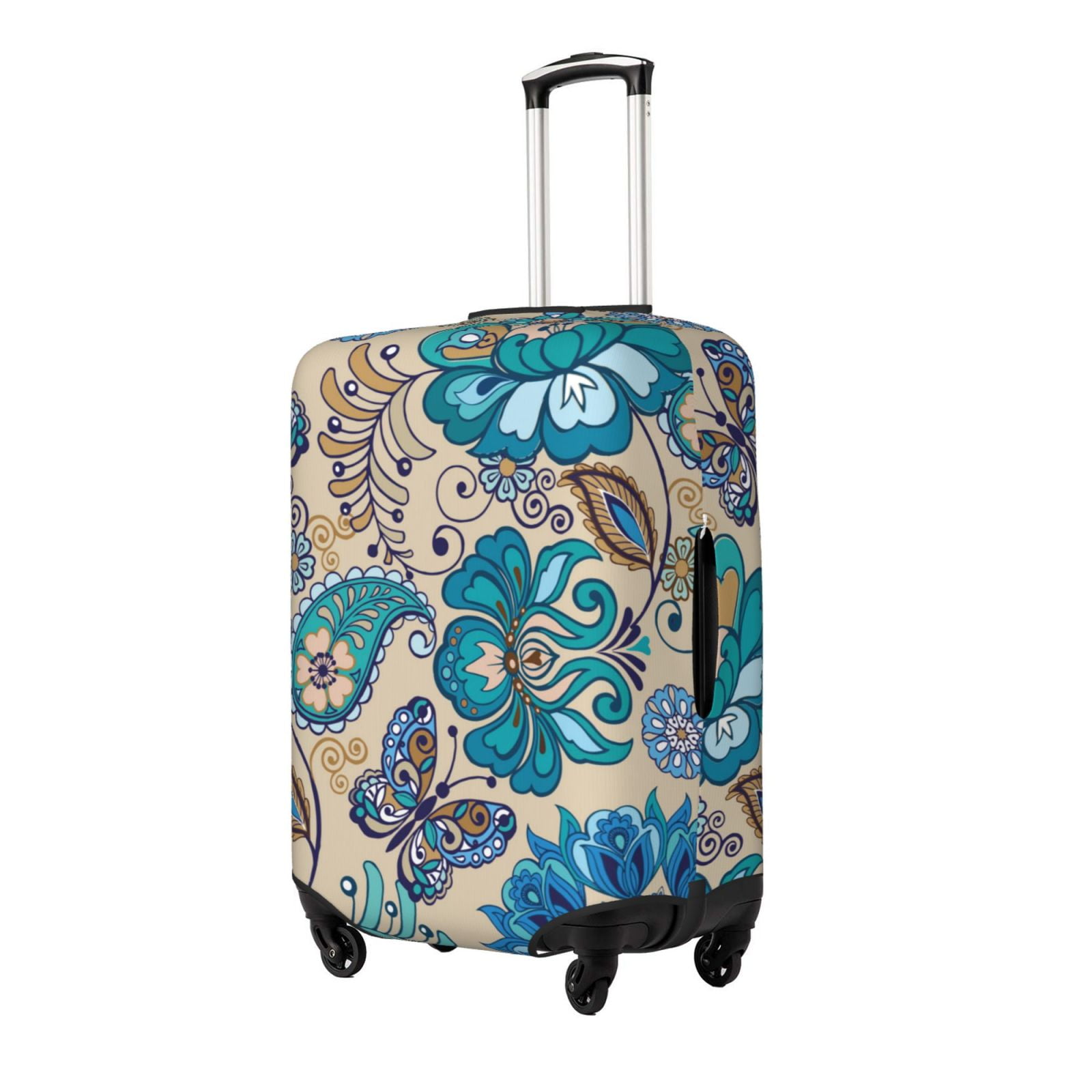 Goofa Vintage Floral Butterflies Pattern Luggage Covers For Suitcase ...