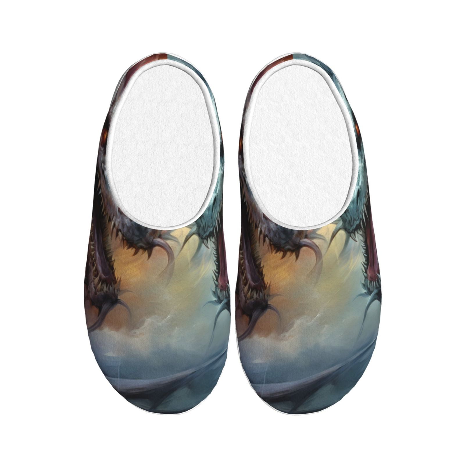 Goofa White And Red Storm Dragon Print Womens Mens Cotton Lightweight ...