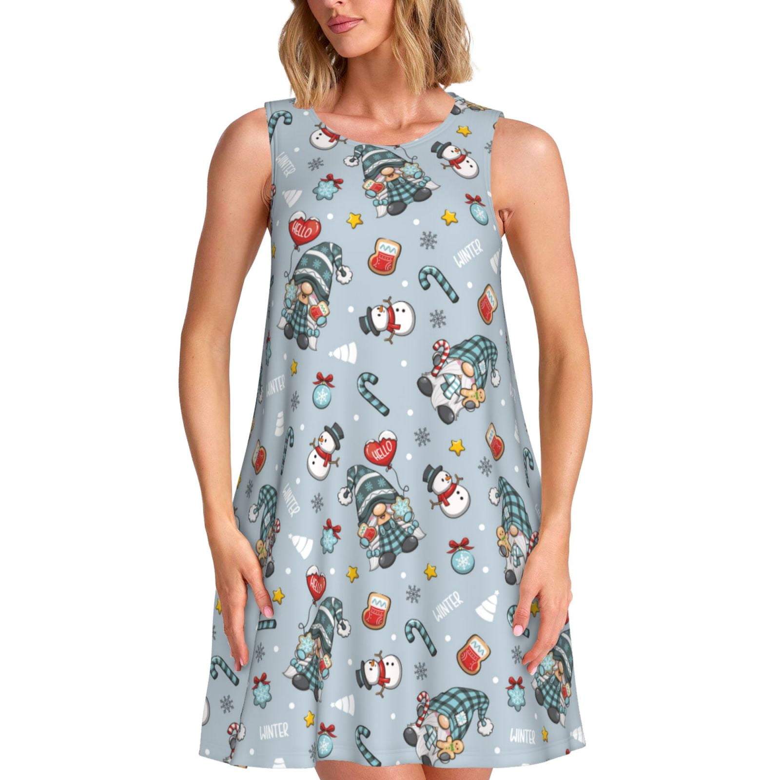 Goofa Winter Gnome And Snowman for Summer Dresses for Women – Beach ...