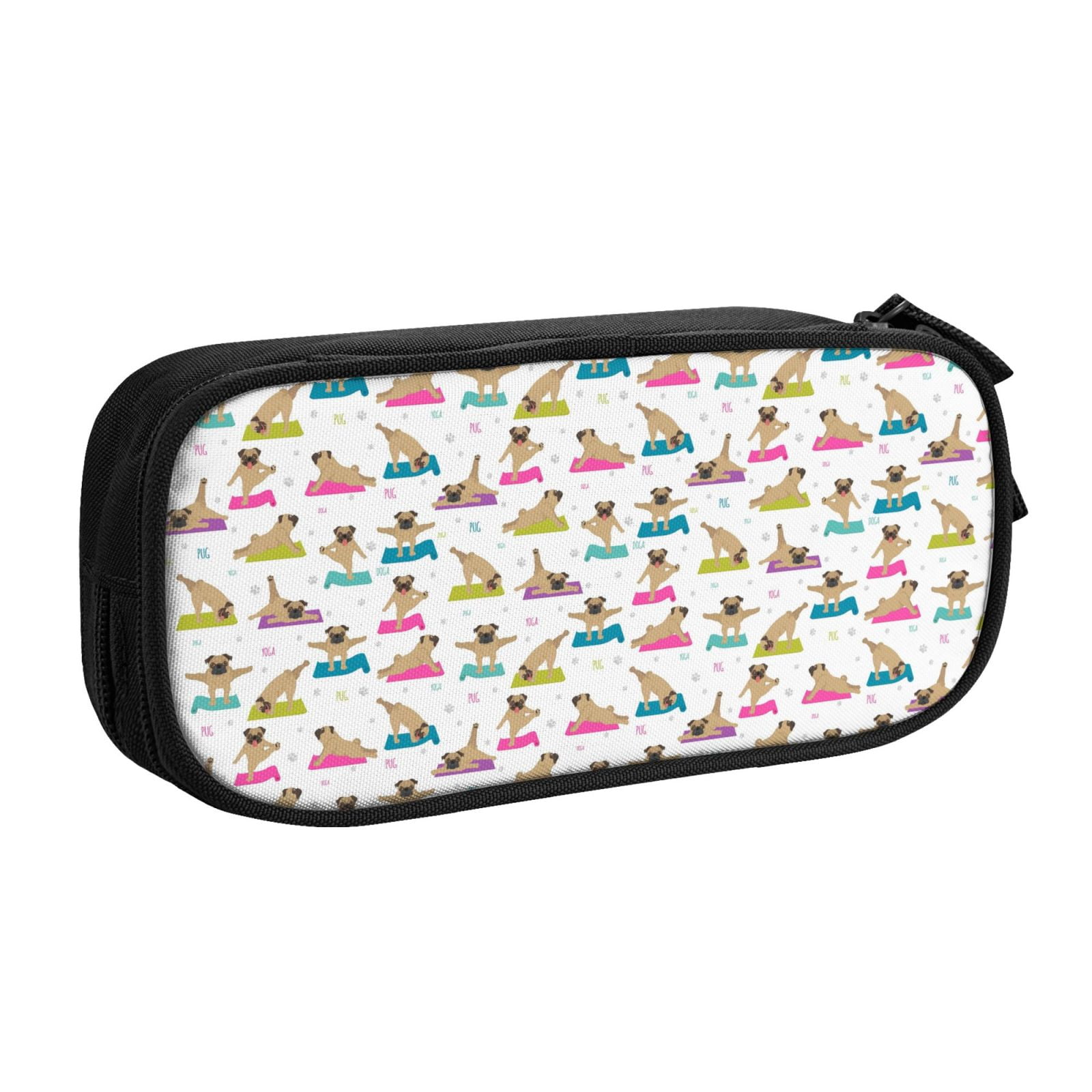 Goofa Yoga Dogs Poses Pattern Big Capacity Pencil Pen Case Office ...