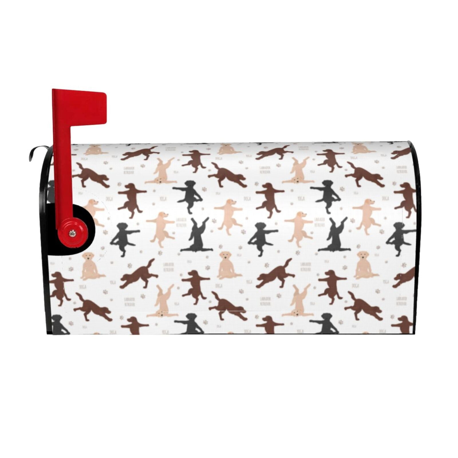 Goofa Yoga Labrador Retriever Pattern Mailbox Cover, Mailbox Decoration ...