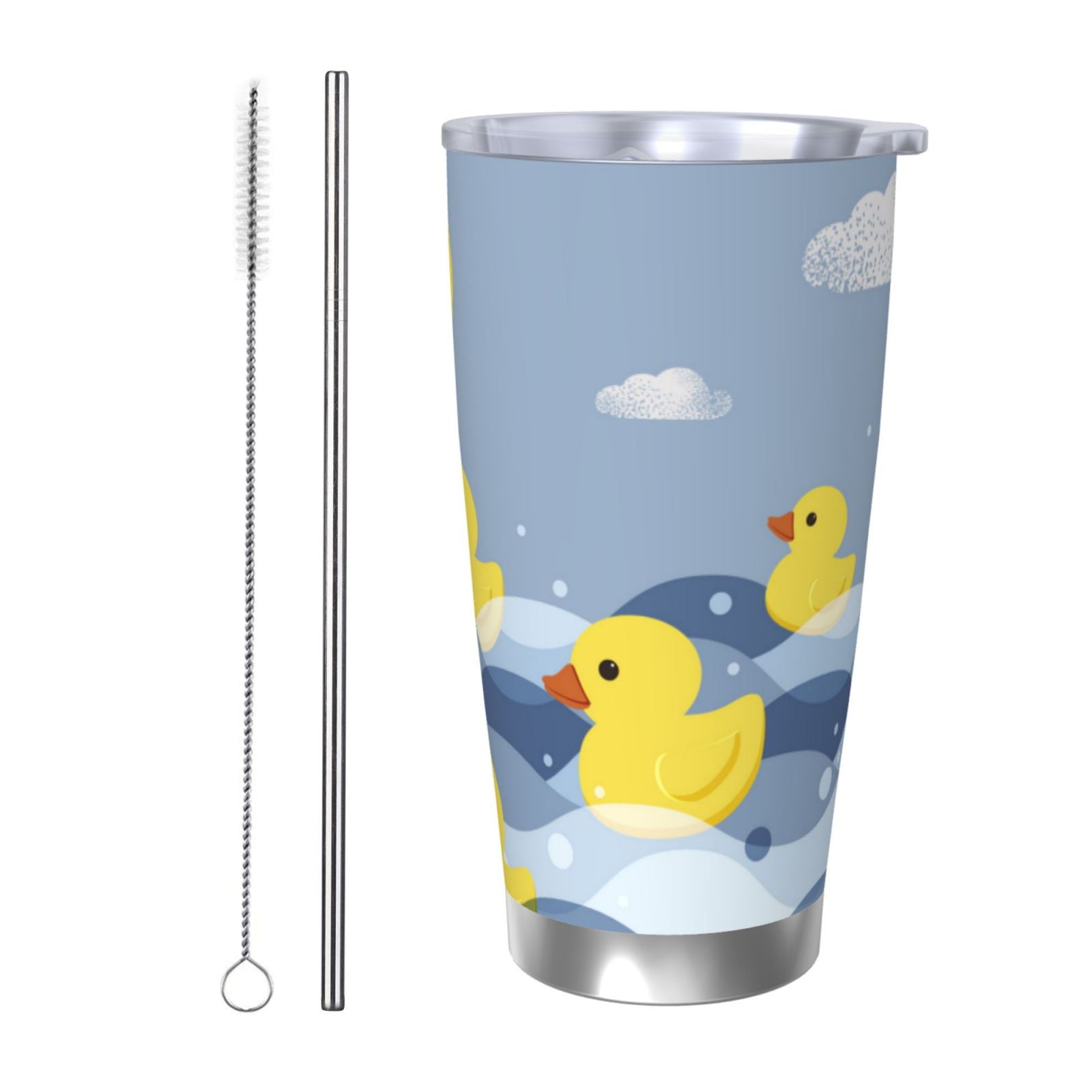 Goofa ducklings swim on the sea waves for 20 oz Skinny Tumbler ...