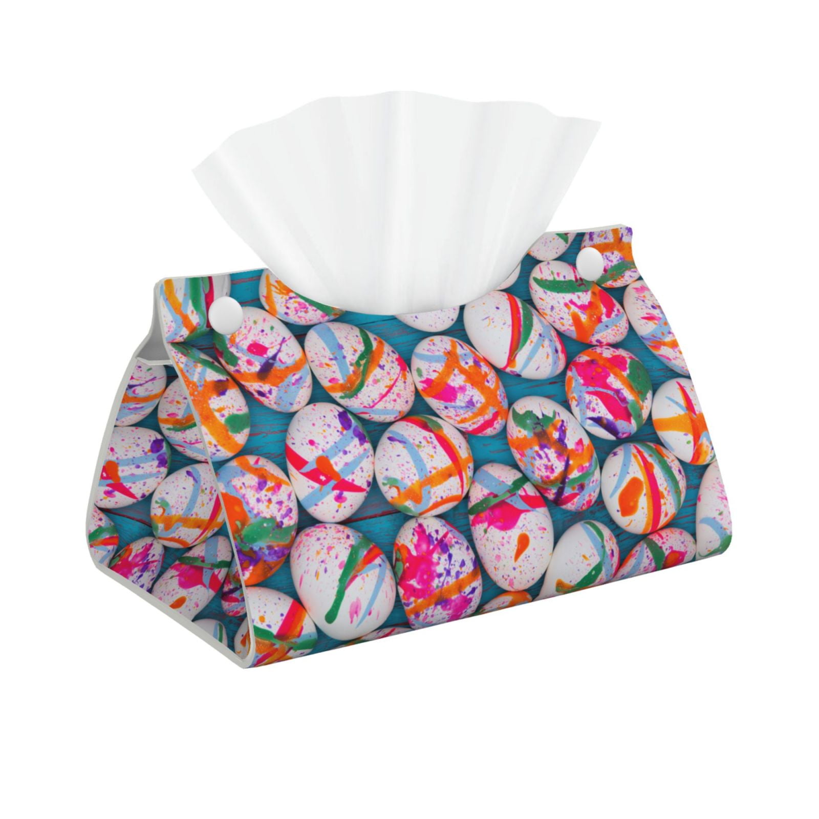 Goofa eggs Pattern Triangle Square Tissue Box Cover, Modern PVC Leathe ...
