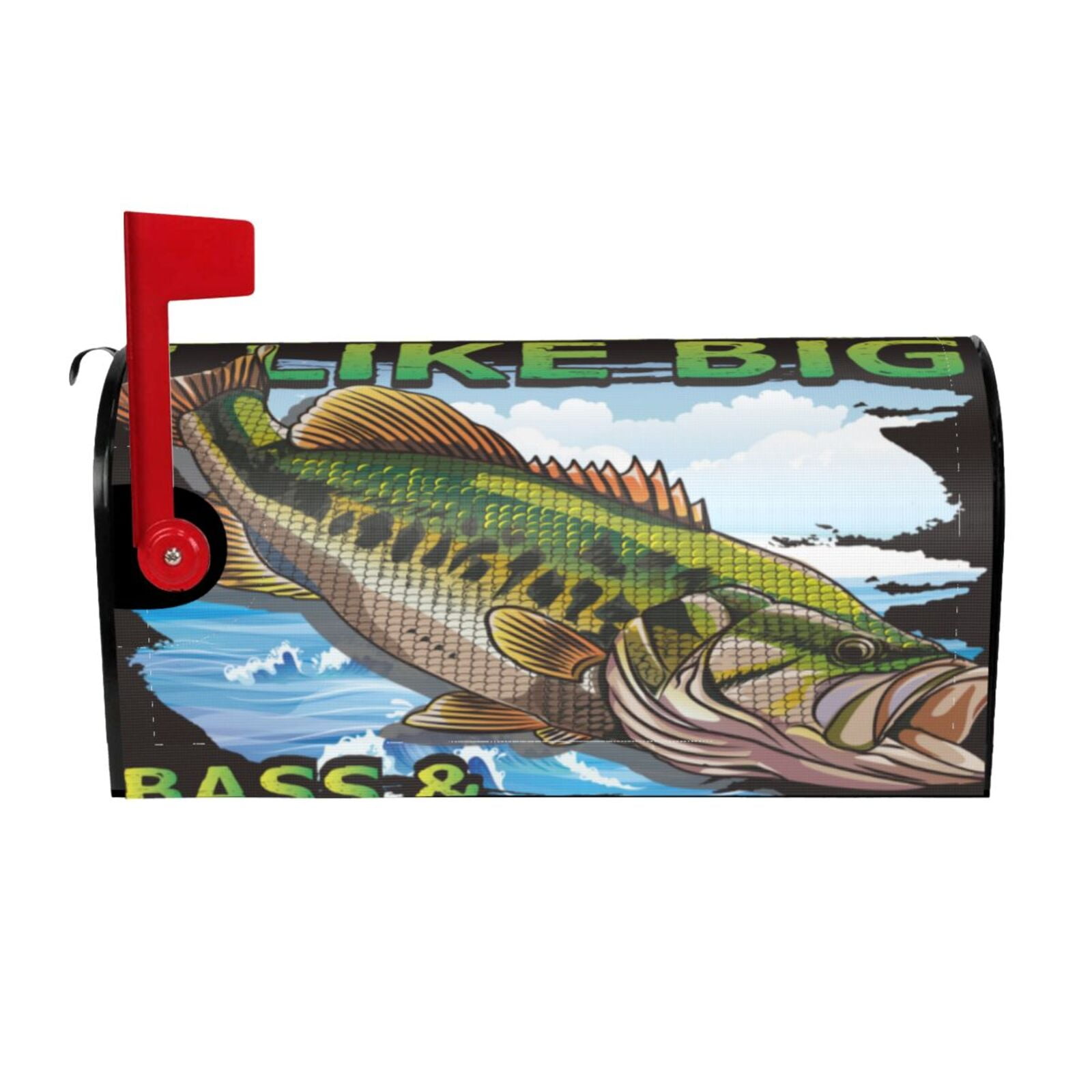 Goofa i like big Bass & i cannot lie Pattern Mailbox Cover, Mailbox ...