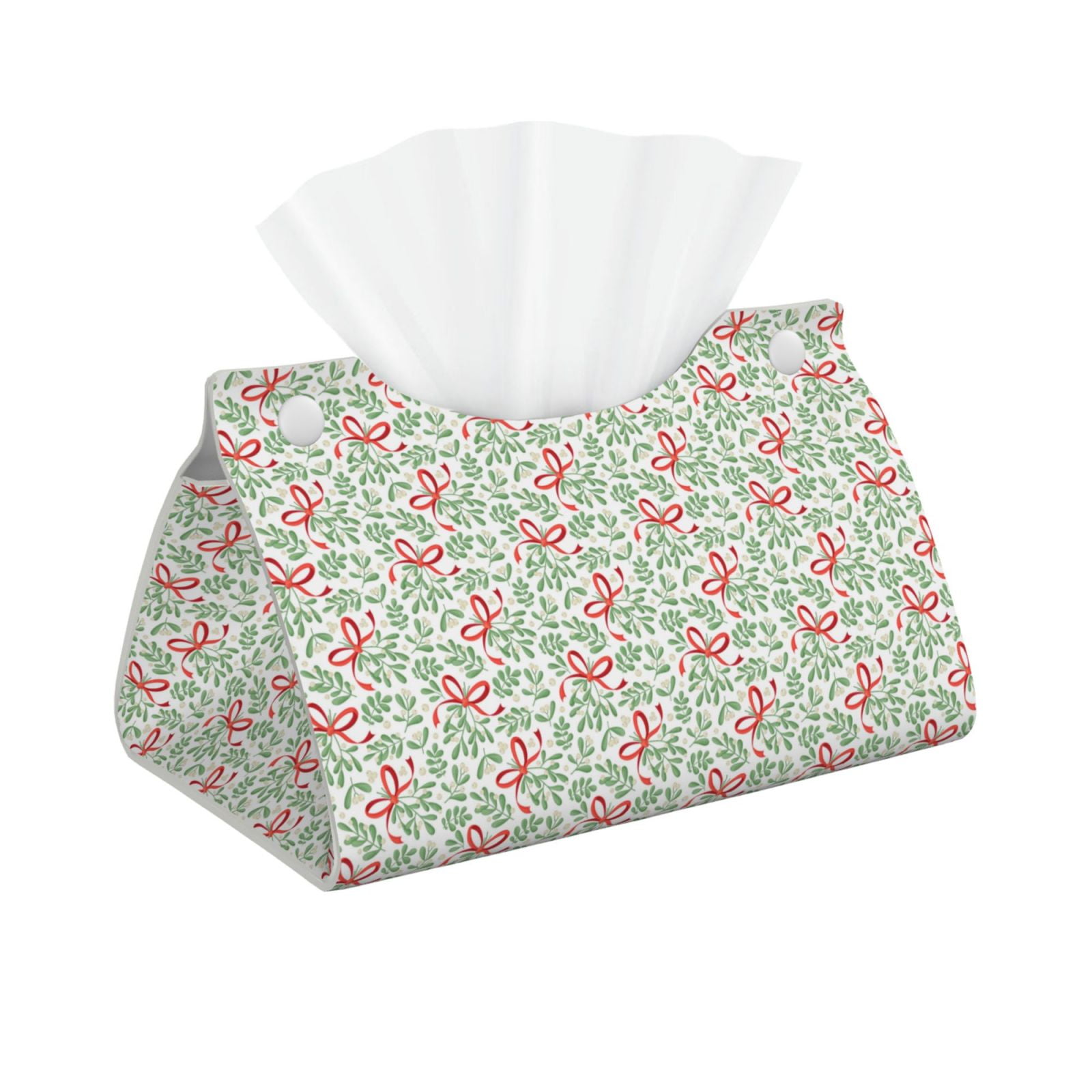 Goofa leaves bows Pattern Triangle Square Tissue Box Cover, Modern PVC ...