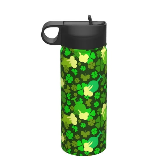 Goofa leaves and glasses of bee for Insulated Kettle 18oz Water Bottle ...