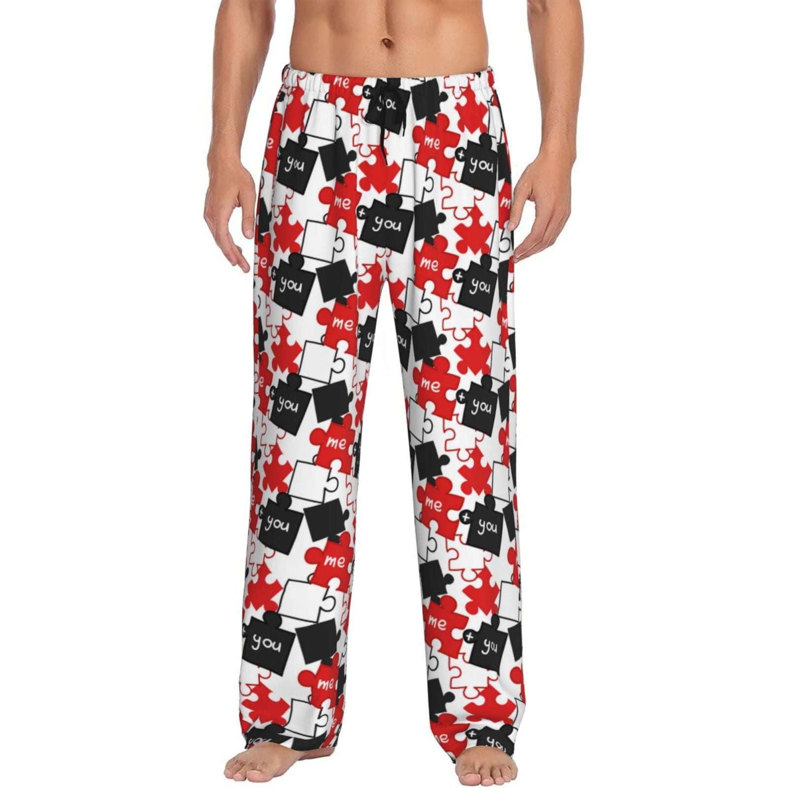 Goofa puzzle elements with the words me you Pattern Printed Soft Pajama ...