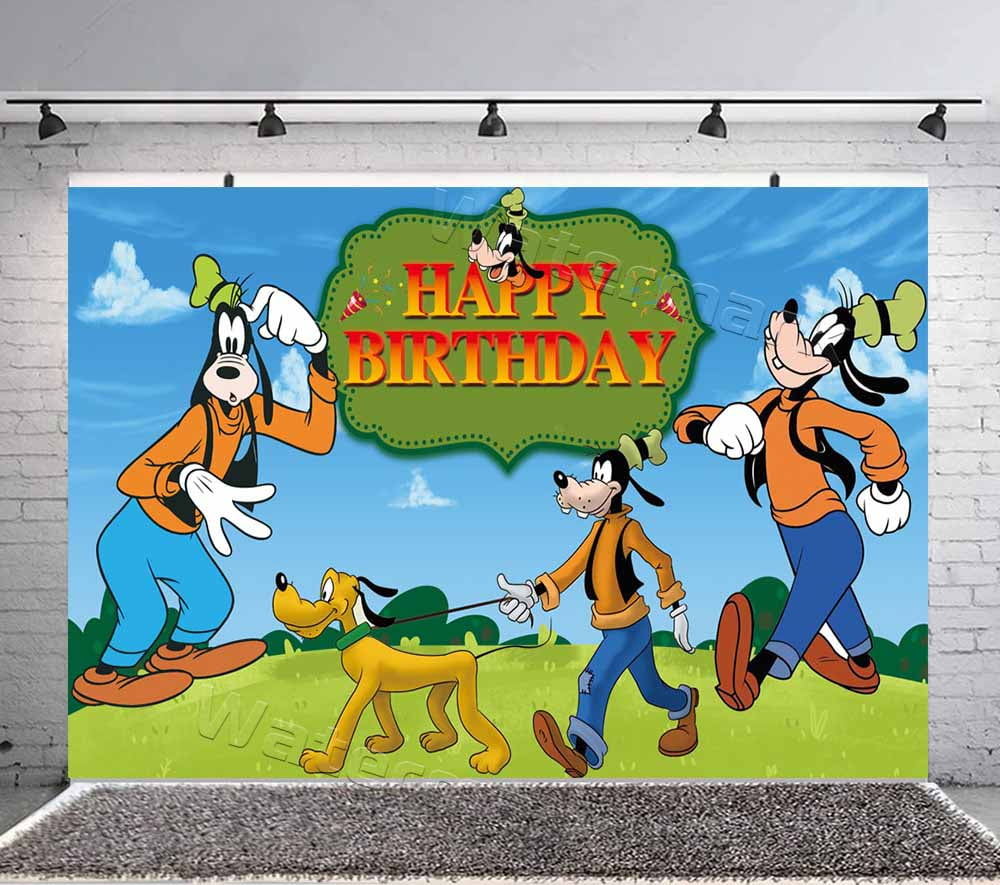 Goofy Backdrop Banner Party Supplies Birthday Decorations Background ...