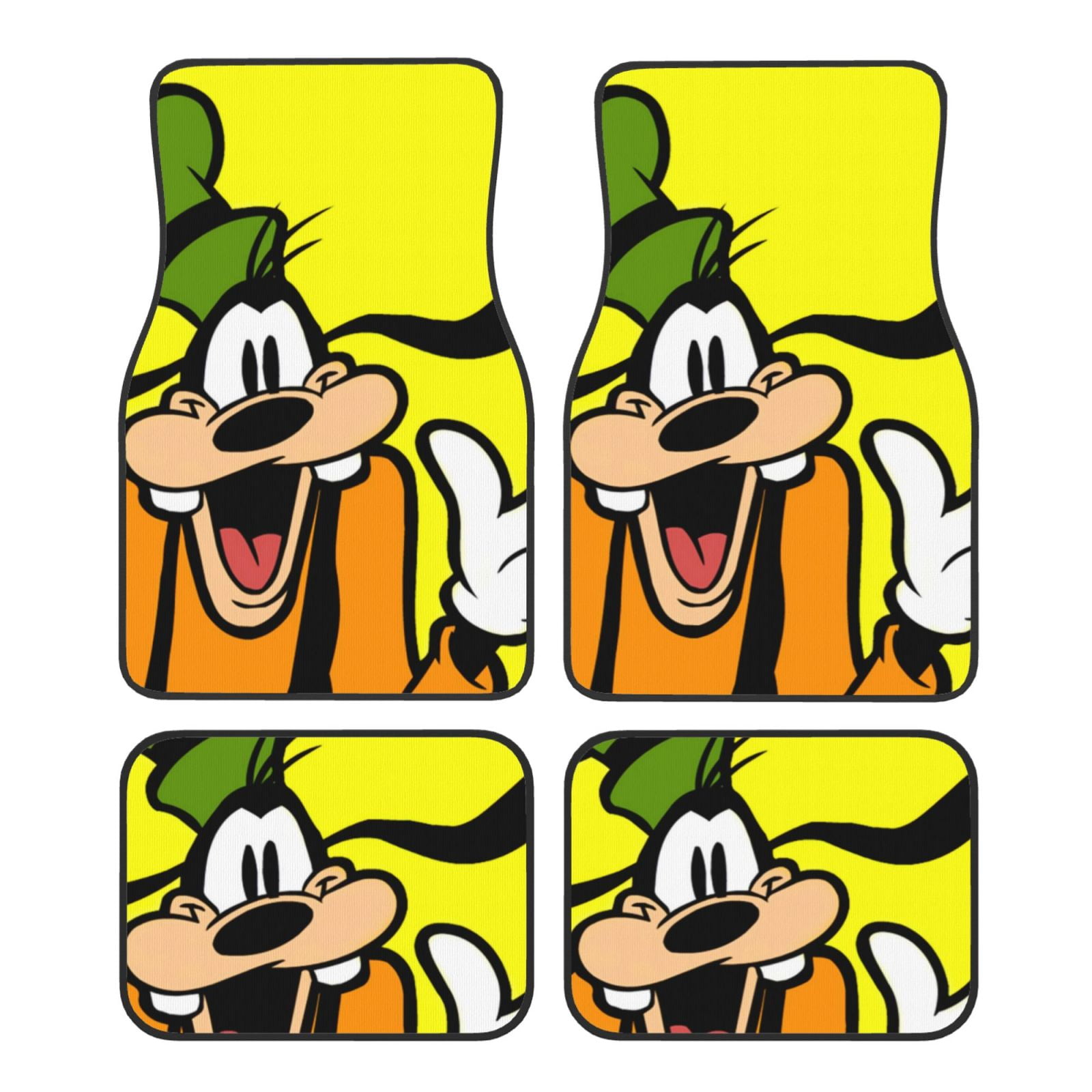 Goofy Car Front And Rear Floor Mats, Car Mats, Complete Set Of 4 ...