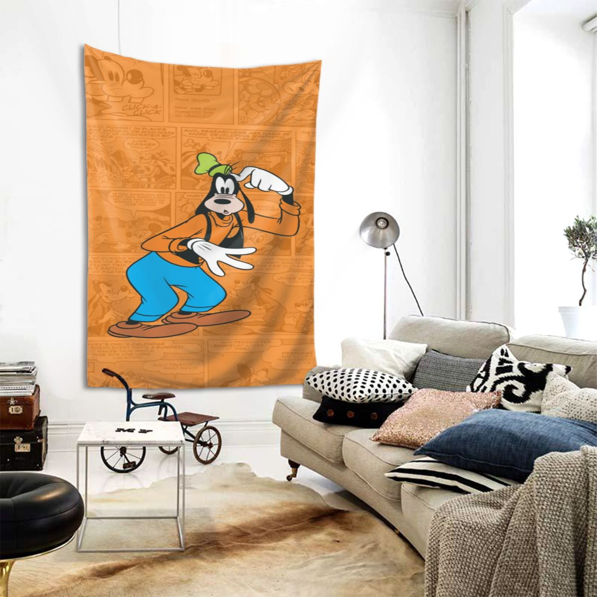 Goofy Cartoon Tapestry Large Wall Art Tapestries Background Vertical ...