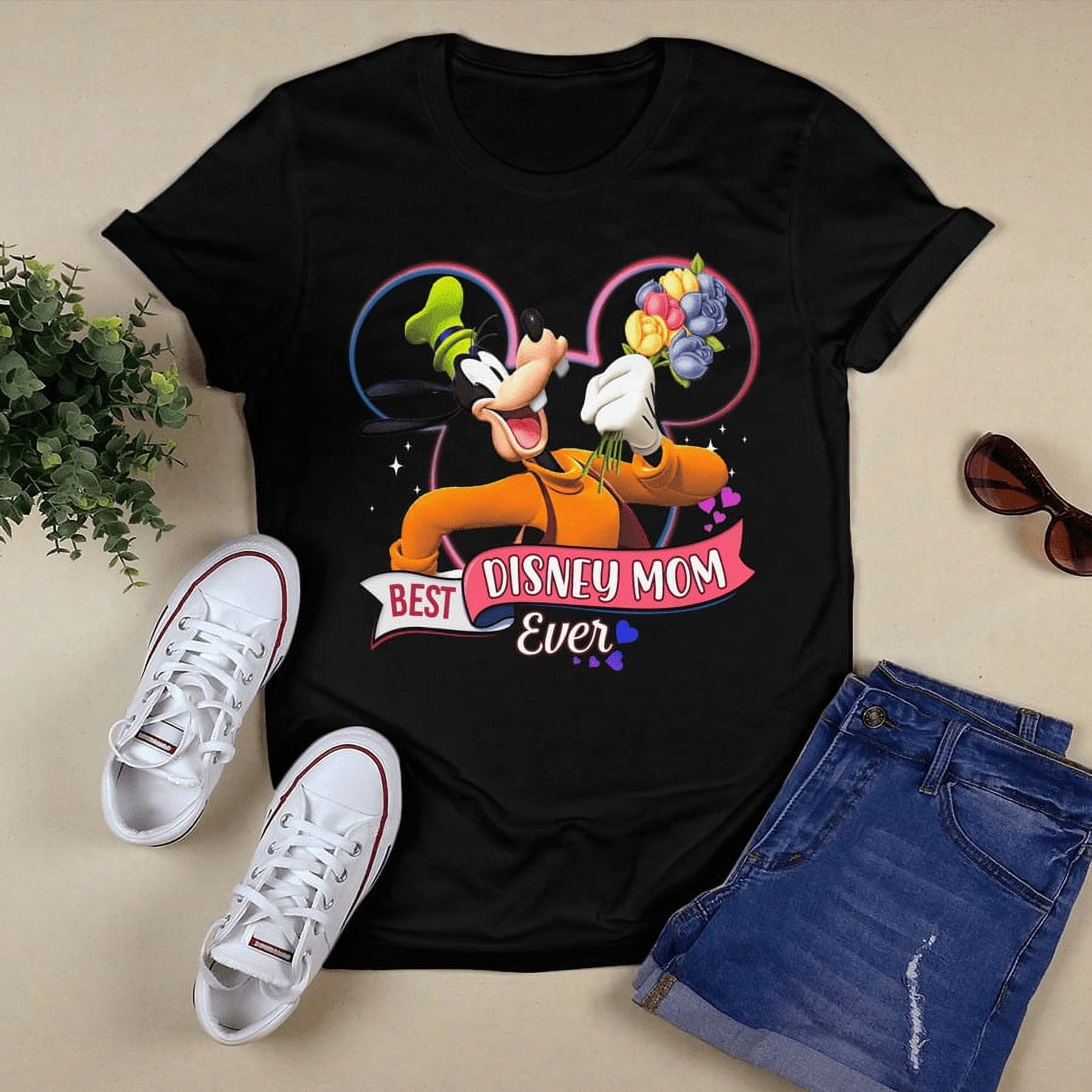 Goofy Dog Flowers Best Mom Ever Happy Mother's Day Tshirt Women ...