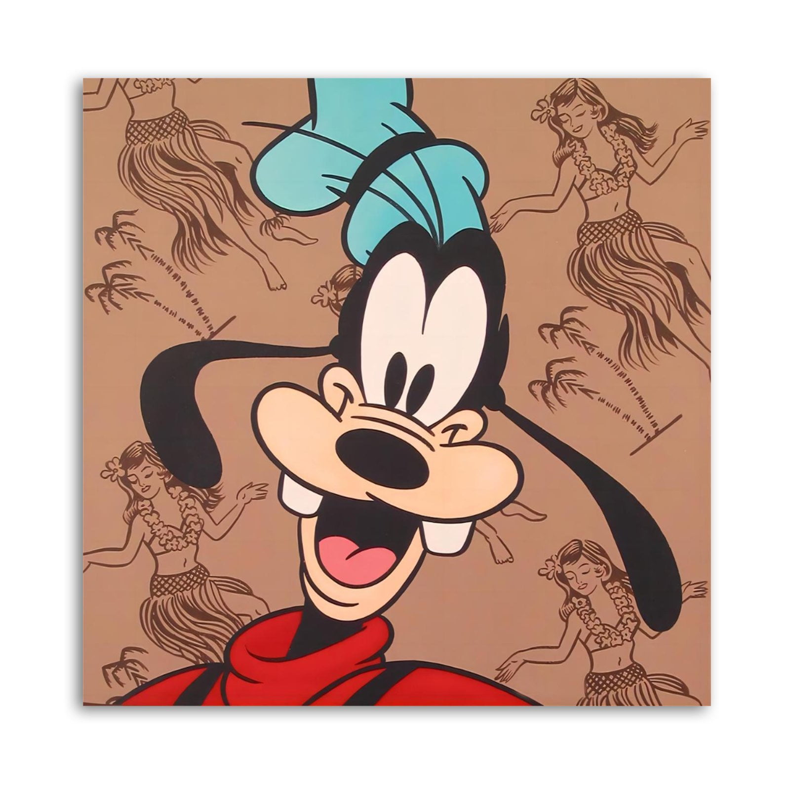 Goofy Face Cartoon Print Photo Art Painting Canvas Poster Home ...
