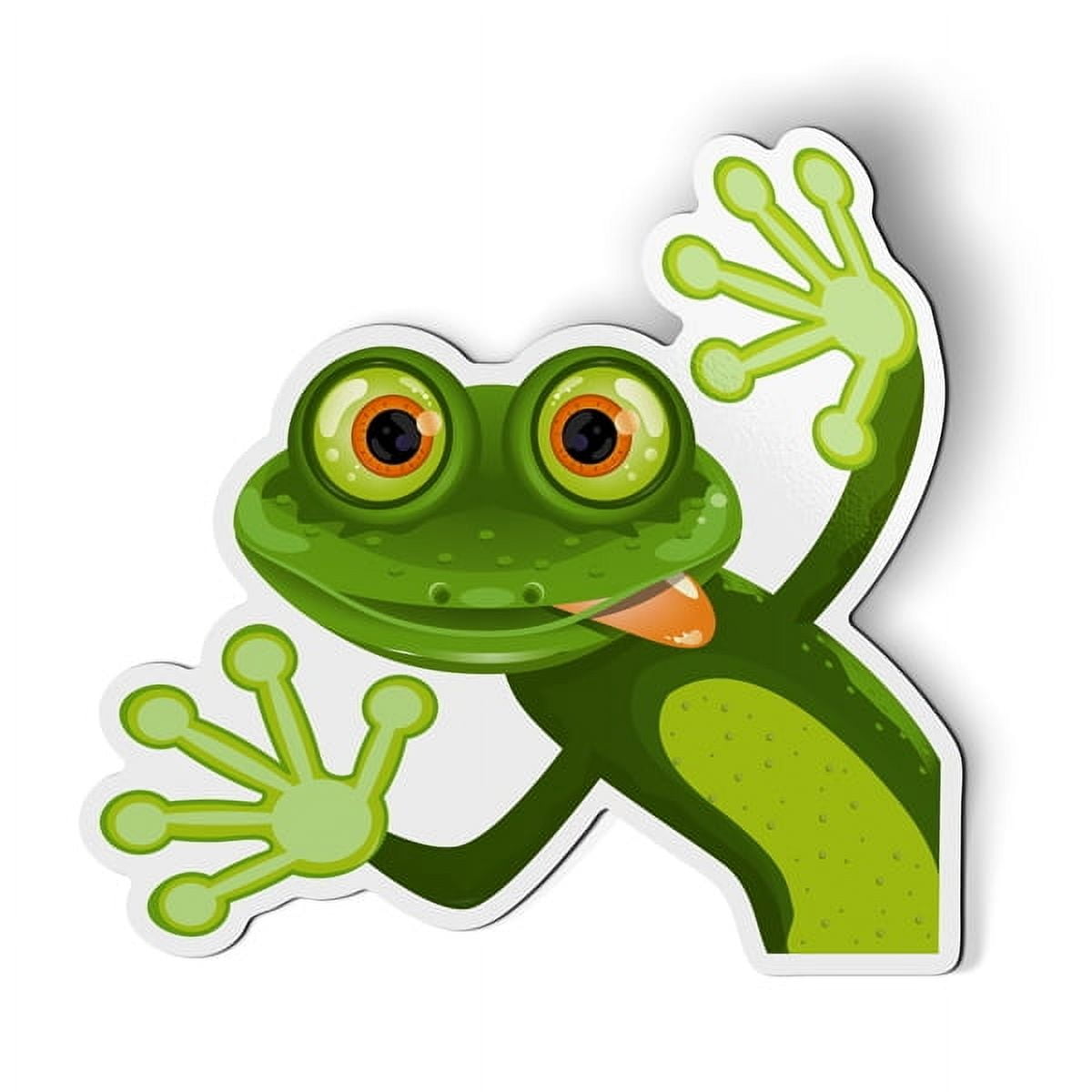 Goofy Frog Face - 5.5" Magnet for Car Locker Refrigerator - Walmart.com