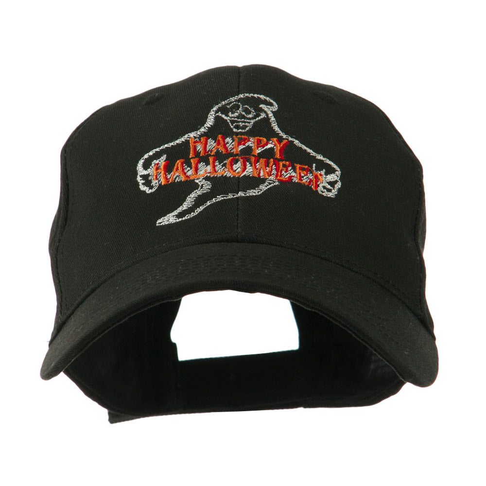 Goofy Ghost Happy Halloween Embroidered Cap - Black OSFM - Walmart.com