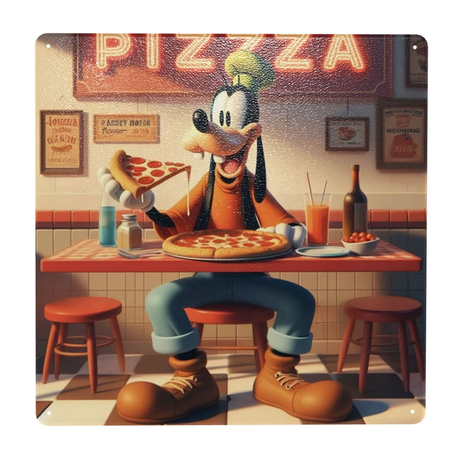 Goofy Goof Pintura Impresa En Estaño, Decoración De Pared Para El Hogar (12x 12in) - Walmart.com