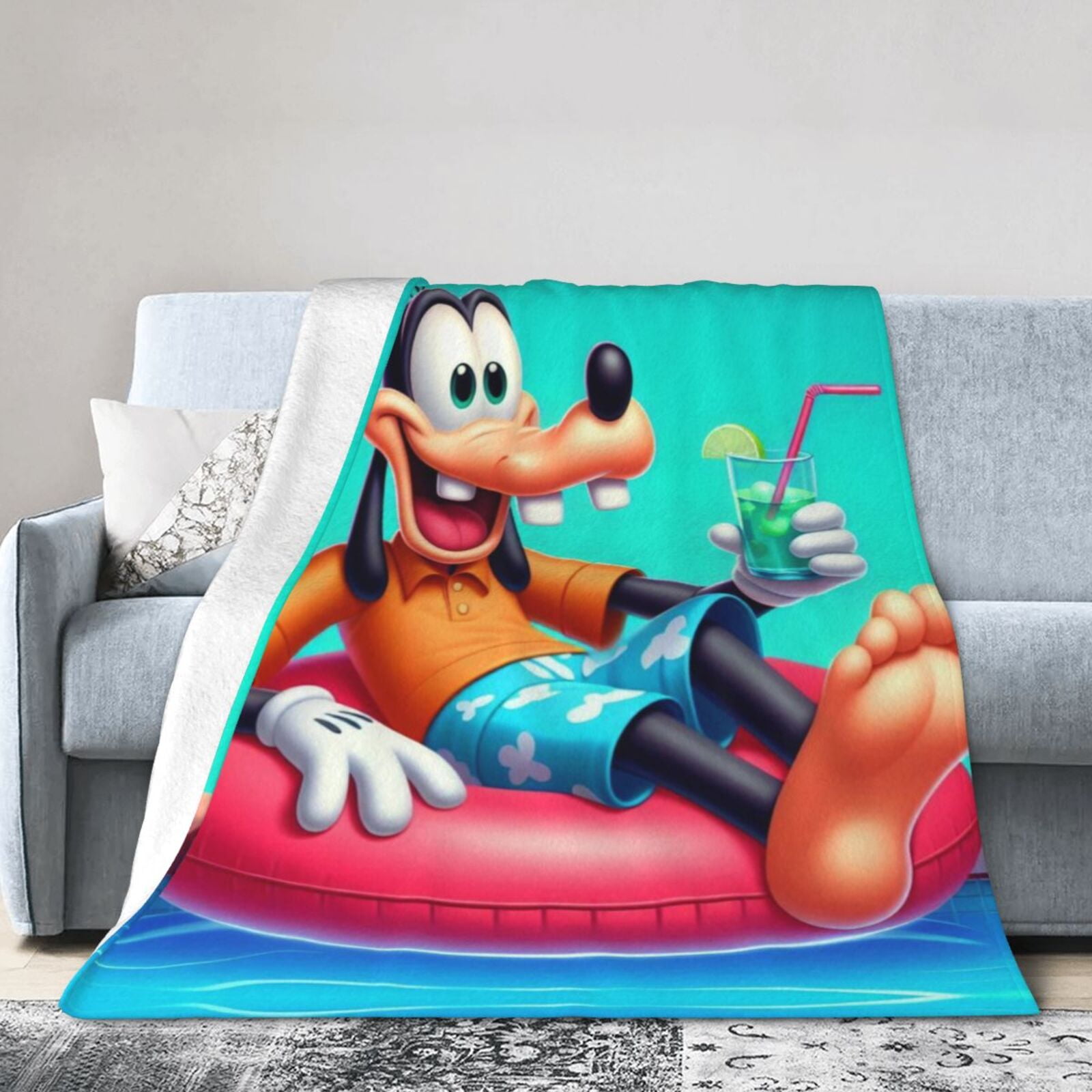 Goofy Goof Throw Blanket Soft Plush Travel Blanket For Bedroom Living Room Couch Office All ...