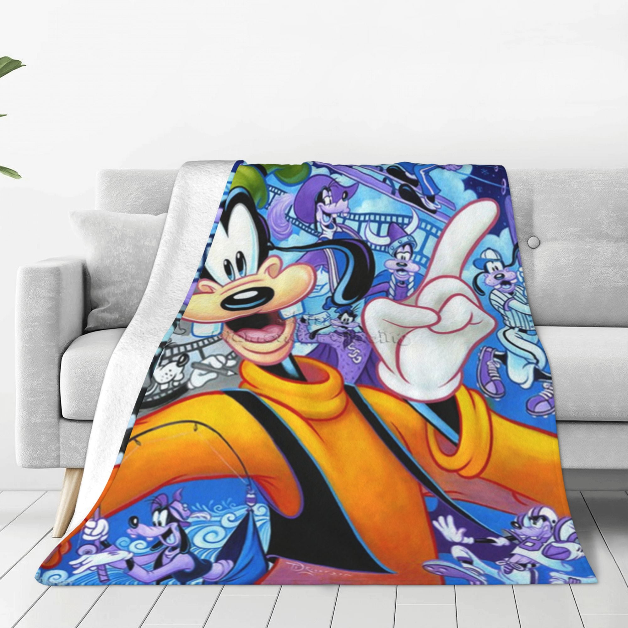 Goofy Goof Throw Blanket Soft Plush Travel Blanket For Bedroom Living ...