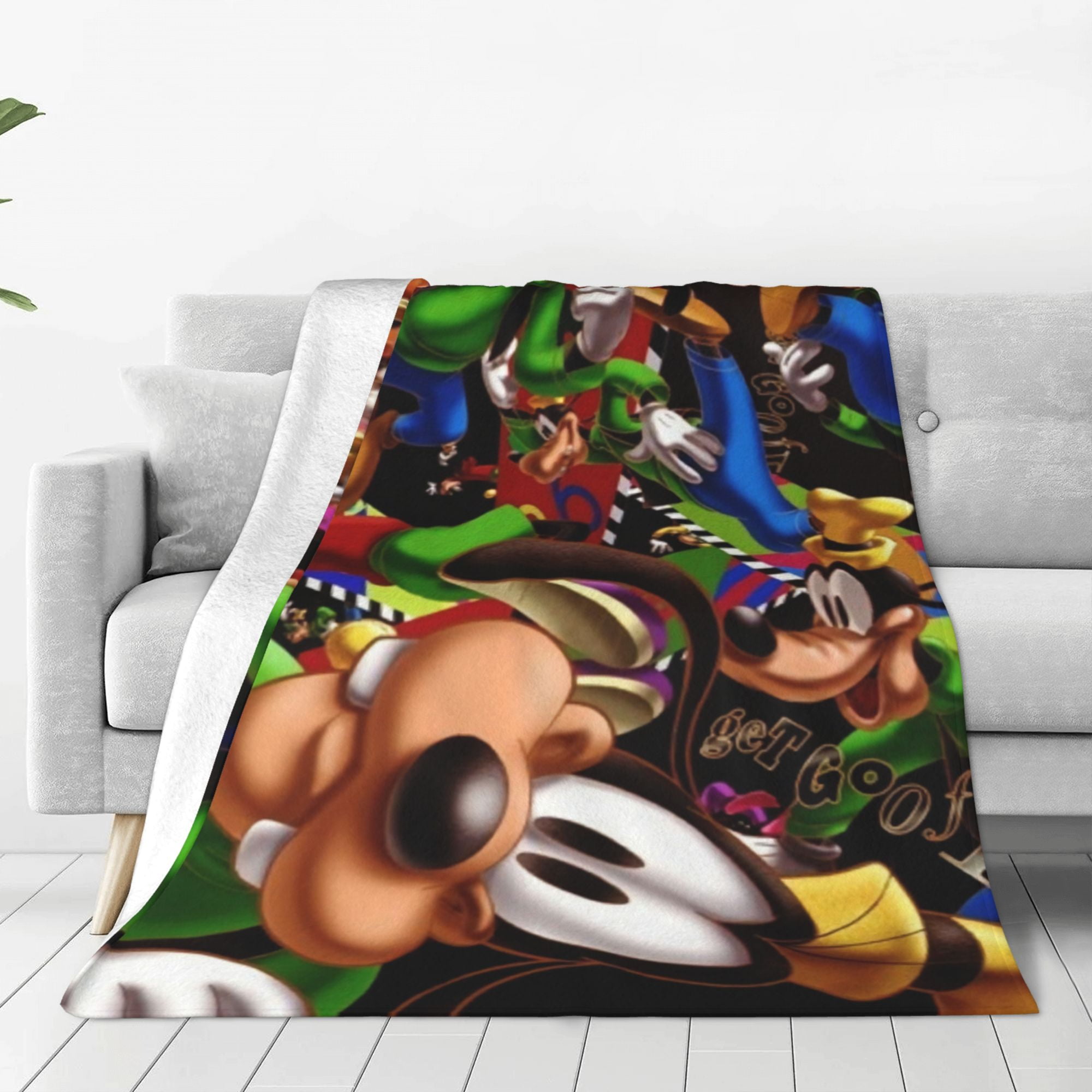 Goofy Goof Throw Blanket Soft Plush Travel Blanket For Bedroom Living ...