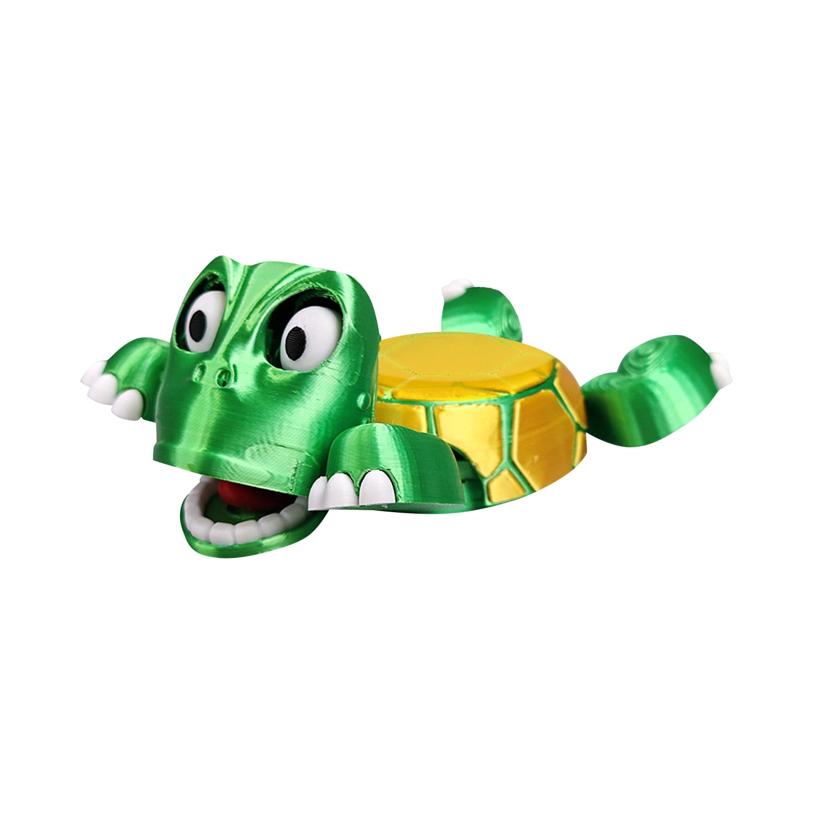 Goofy Limbs Lift on a 3D Printed Turtle Coaster, Playful Decor Gift for ...