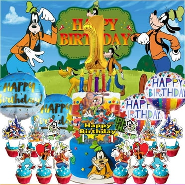 Goofy Party Supplies Birthday Decorations Plates Banner Kids Cake ...