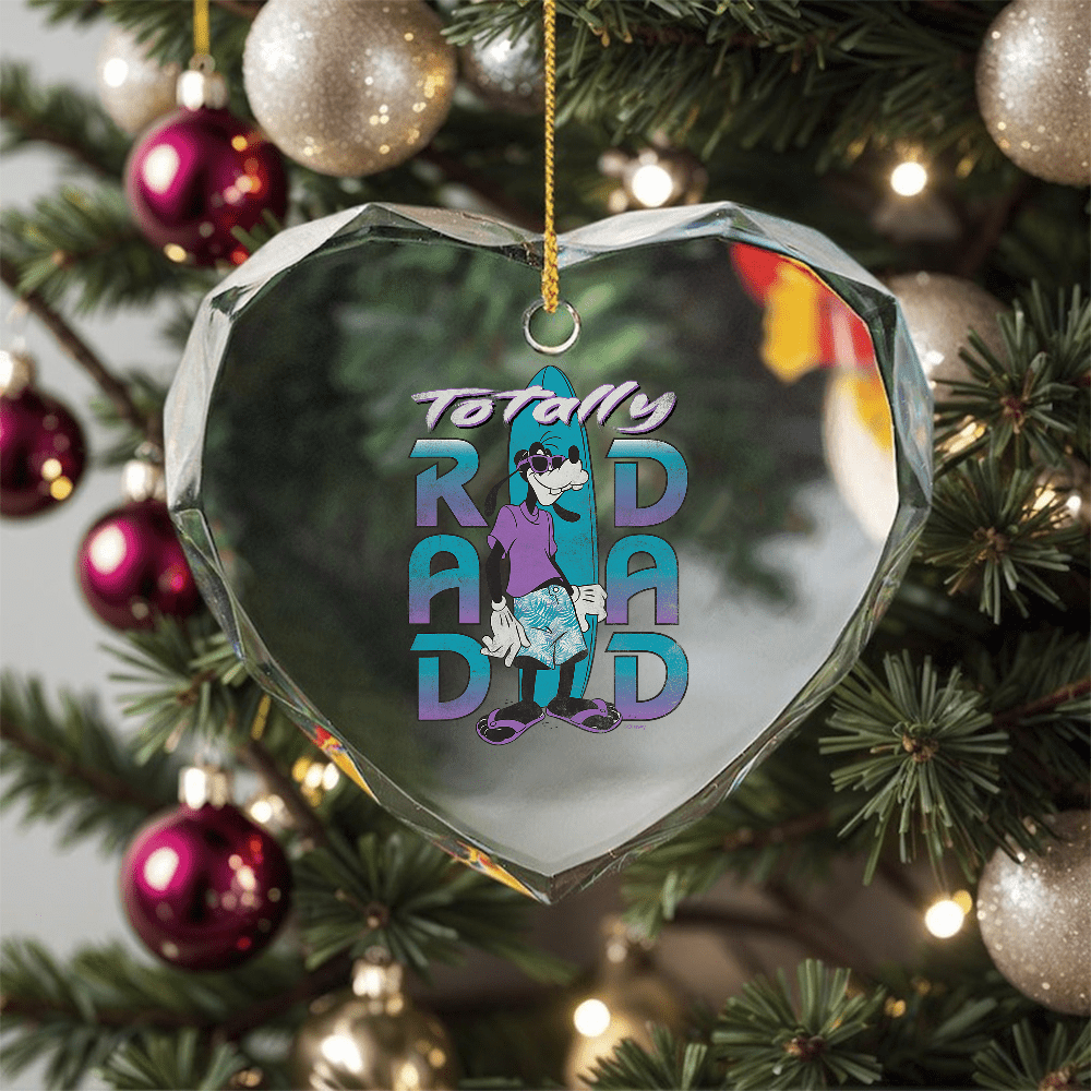 Goofy Totally Rad Dad Father’s Day Surfing Distressed Ornament, Room ...
