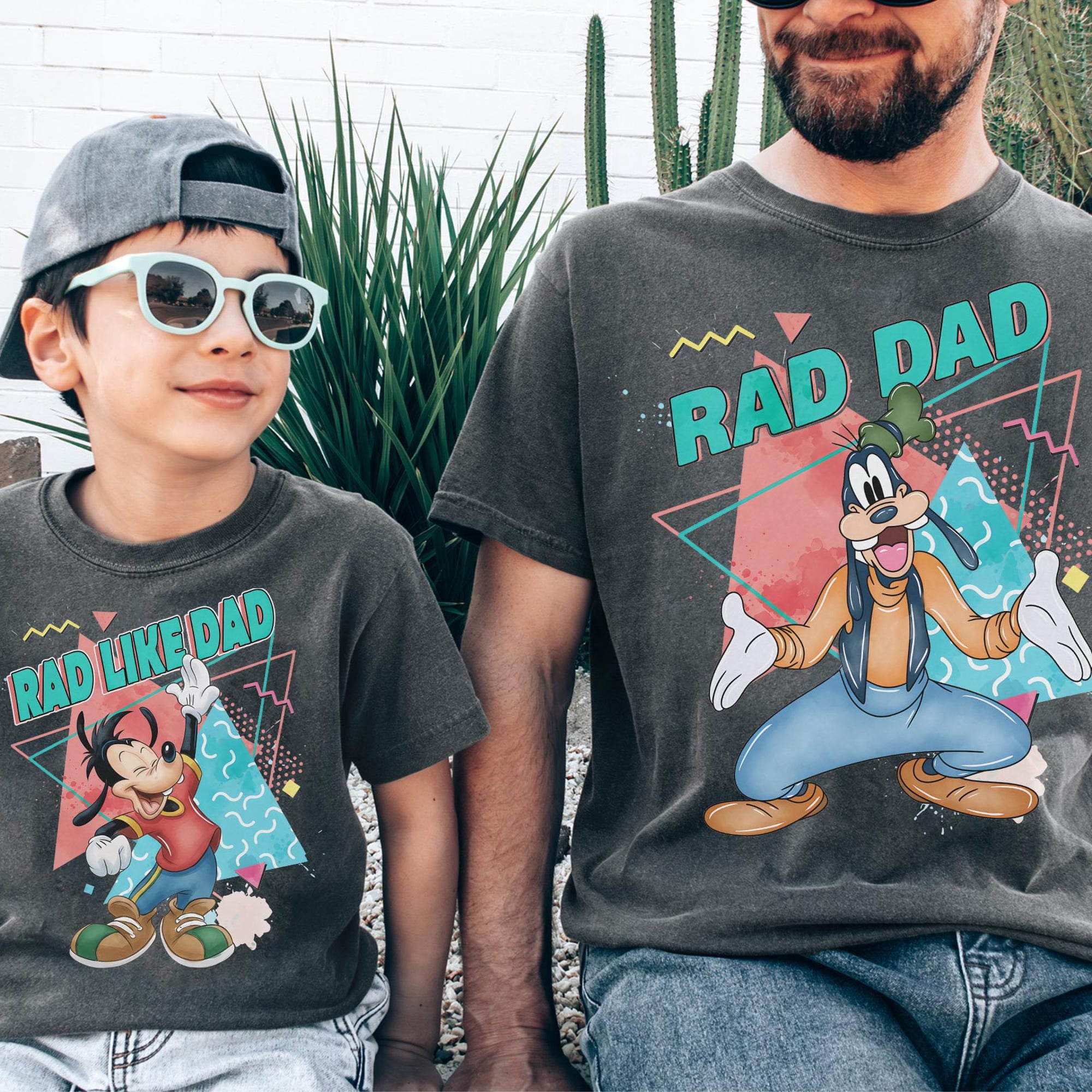 Goofy and Max Rad Dad Shirt Set, Retro Comfort Colors T-Shirts for ...