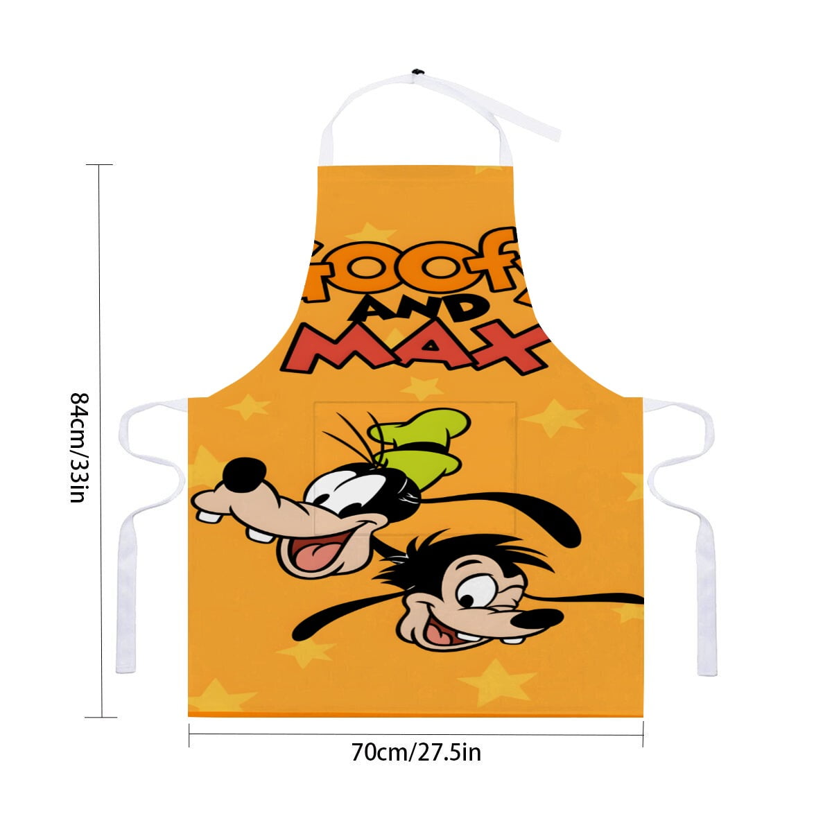 Goofy apron made of waterproof material with pockets, suitable for ...