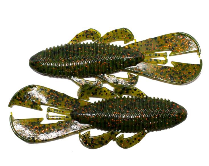 Googan Bandito Bug 4'' Watermelon Red Flake 7pk Soft Plastic Fishing ...