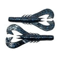 Googan Krackin' Craw 4'' Black Blue Flake 7pk Soft Plastic Fishing Lure ...