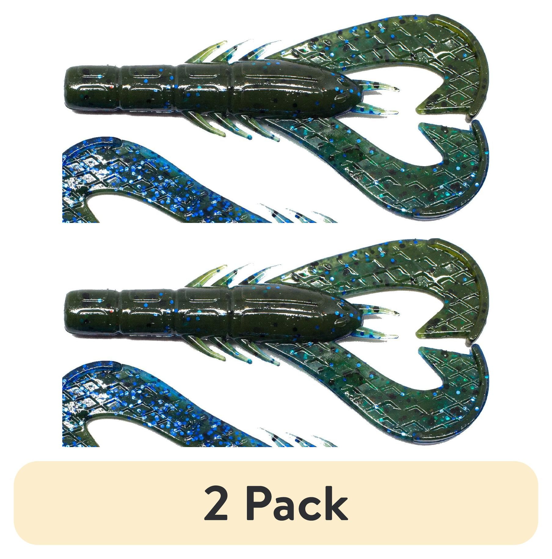 (2 pack) Googan Krackin' Craw 4'' Okeechobee Craw 7pk Soft Plastic ...