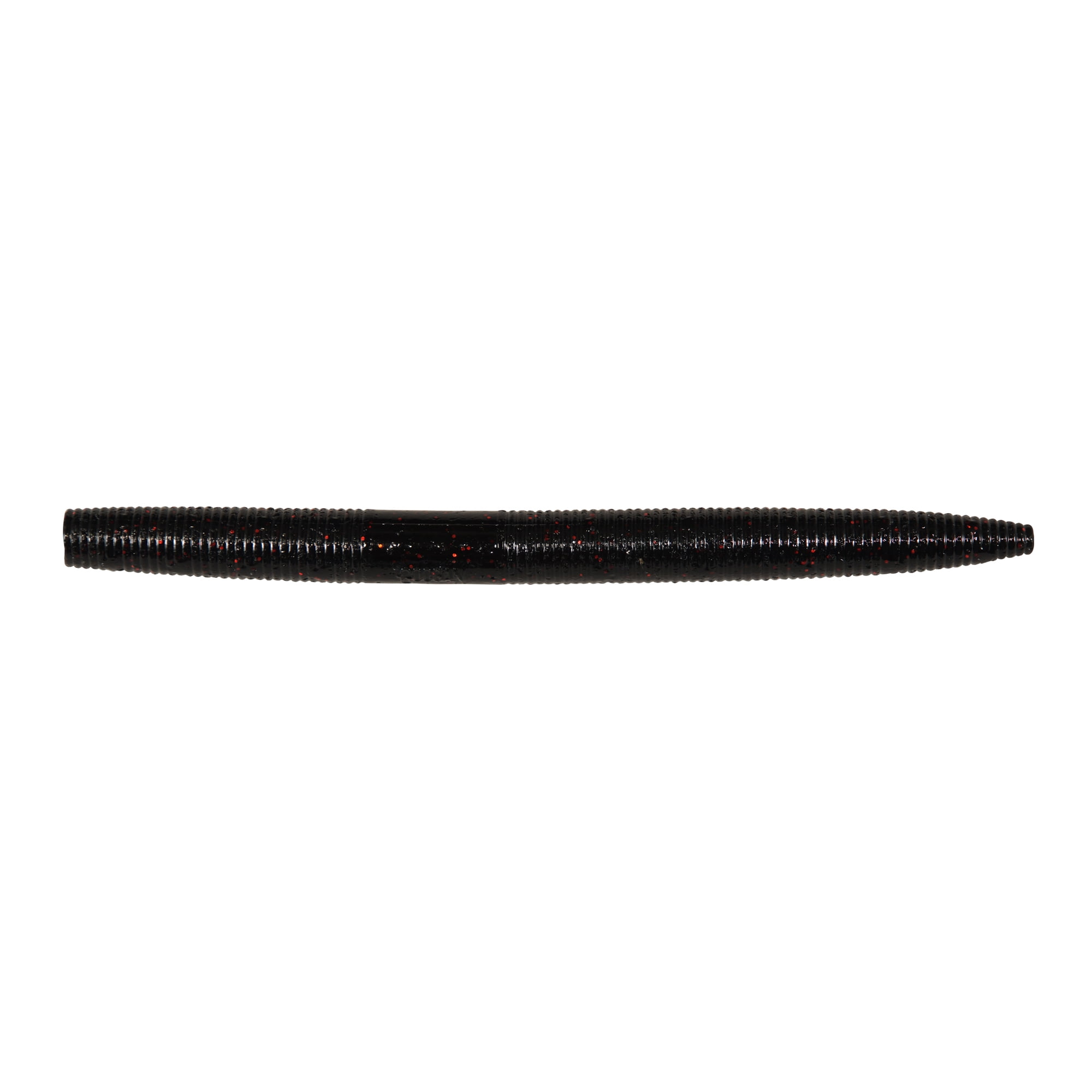 Googan Squad Lunker Log 5 Inch Black Red Flake Soft Plastic Fishing ...