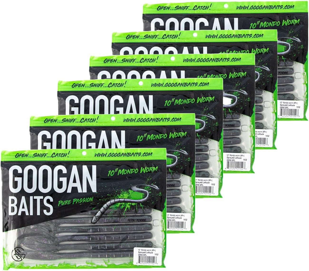 Googan Squad Mondo Worm Fishing Bait - Large Soft Plastic Bass Fishing ...