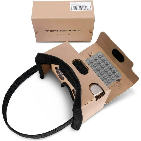 Google Cardboard, 3D VR Virtual Reality DIY VR Headset for 3D Movies ...