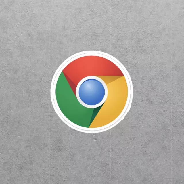 Google Chrome Browser Logo Sticker - Colorful Tech Decal For ...