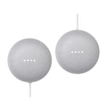 Google Google Nest Mini Smart Speaker, 2 pk. – Chalk - Walmart Business ...