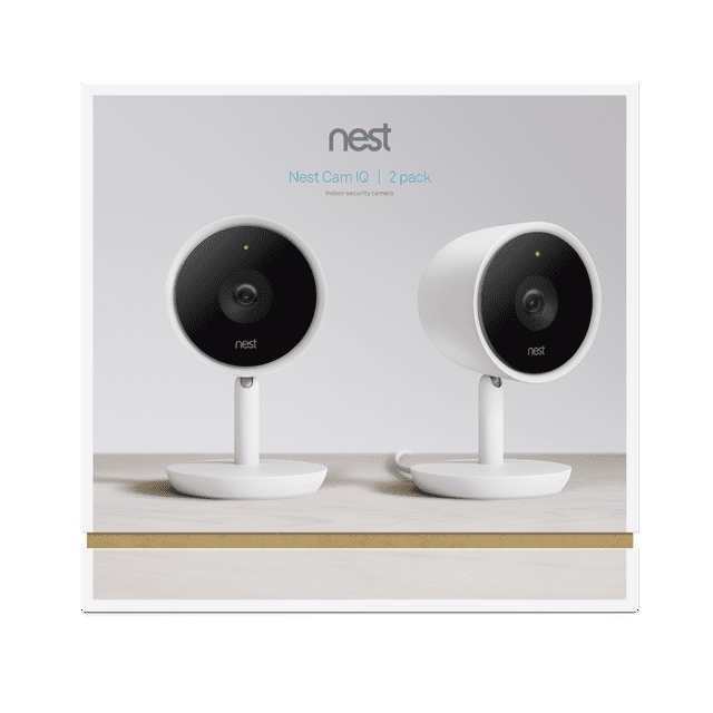 Google Nest Cam IQ Smart Home System - Indoor Security Camera 2 Pack ...