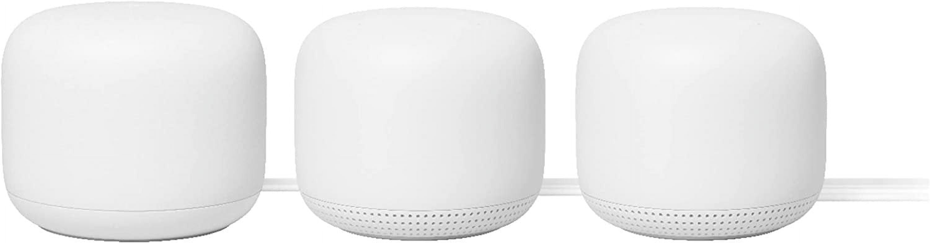Google Nest WiFi AC2200 Mesh System 3-Pack, Router and Add On Point ...