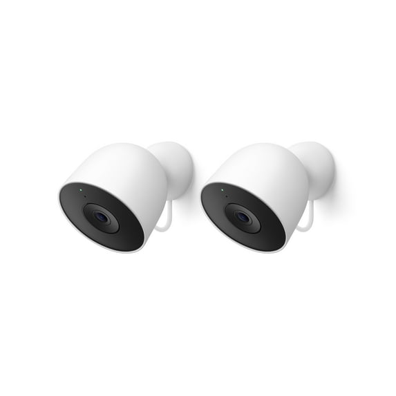 Google Nest Cam Outdoor Wired 2nd Gen - Snow, 2 Pack - 2K Video, Google ...