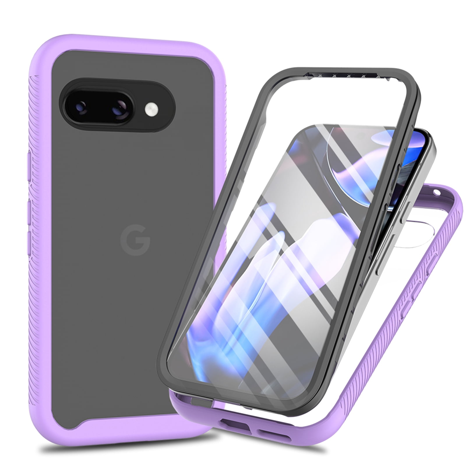 Google Pixel 10A Case with Built in Screen Protector,Dteck Full-Body ...
