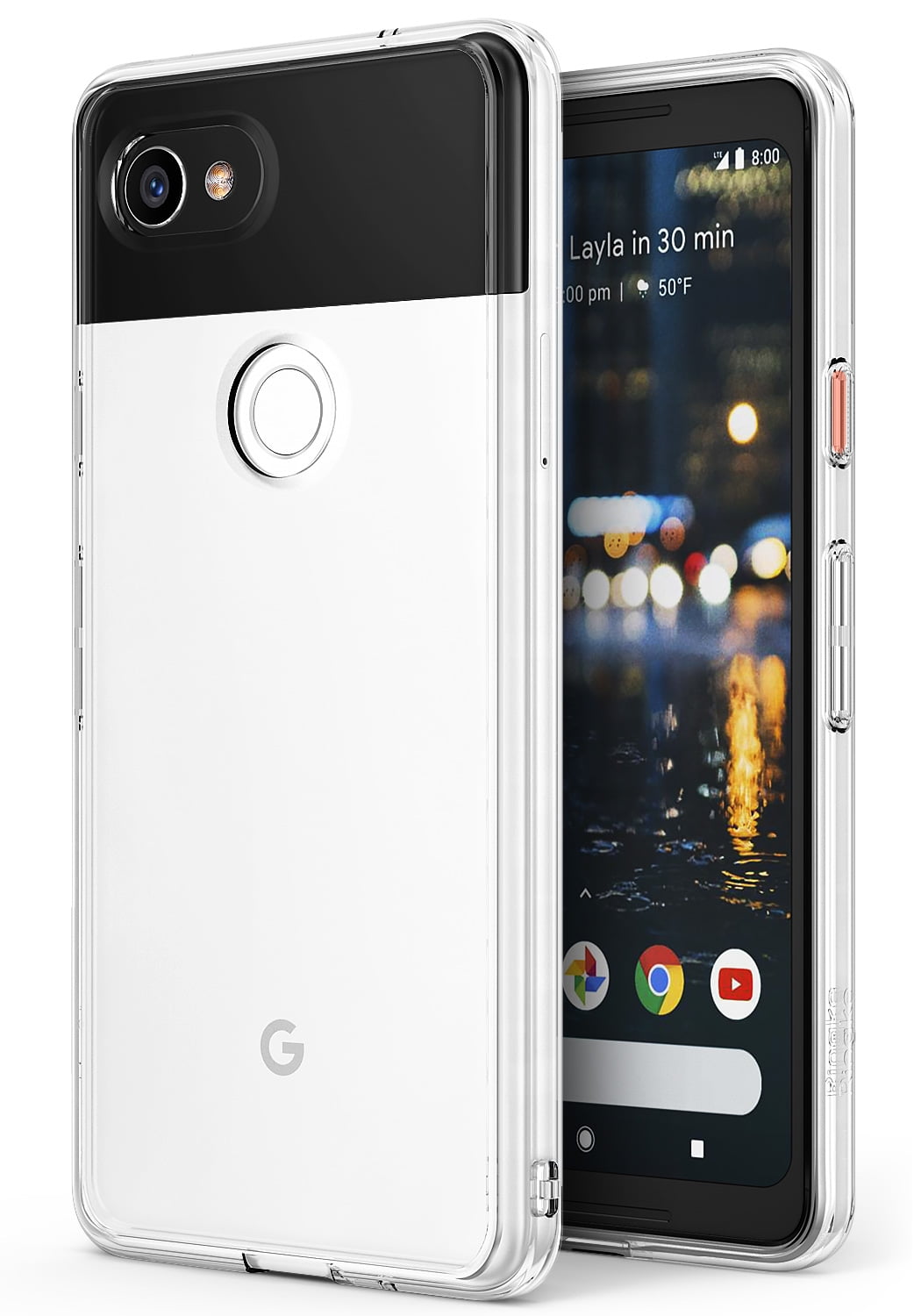 Google Pixel 2 XL Phone Case Ringke [FUSION] Crystal Clear Minimalist ...