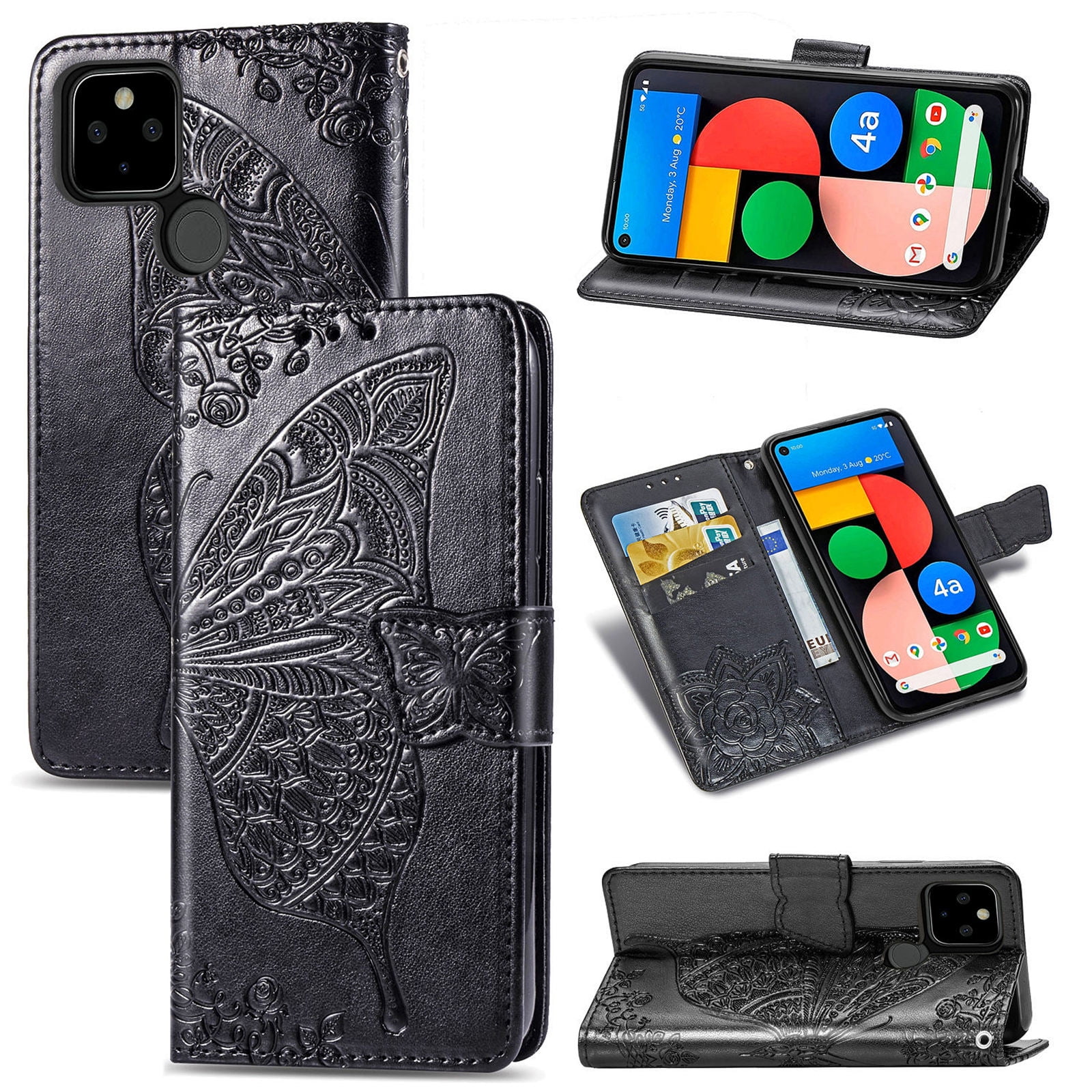 Google Pixel 3a Case, Google Pixel 3a Wallet Folio Case Magnetic ...