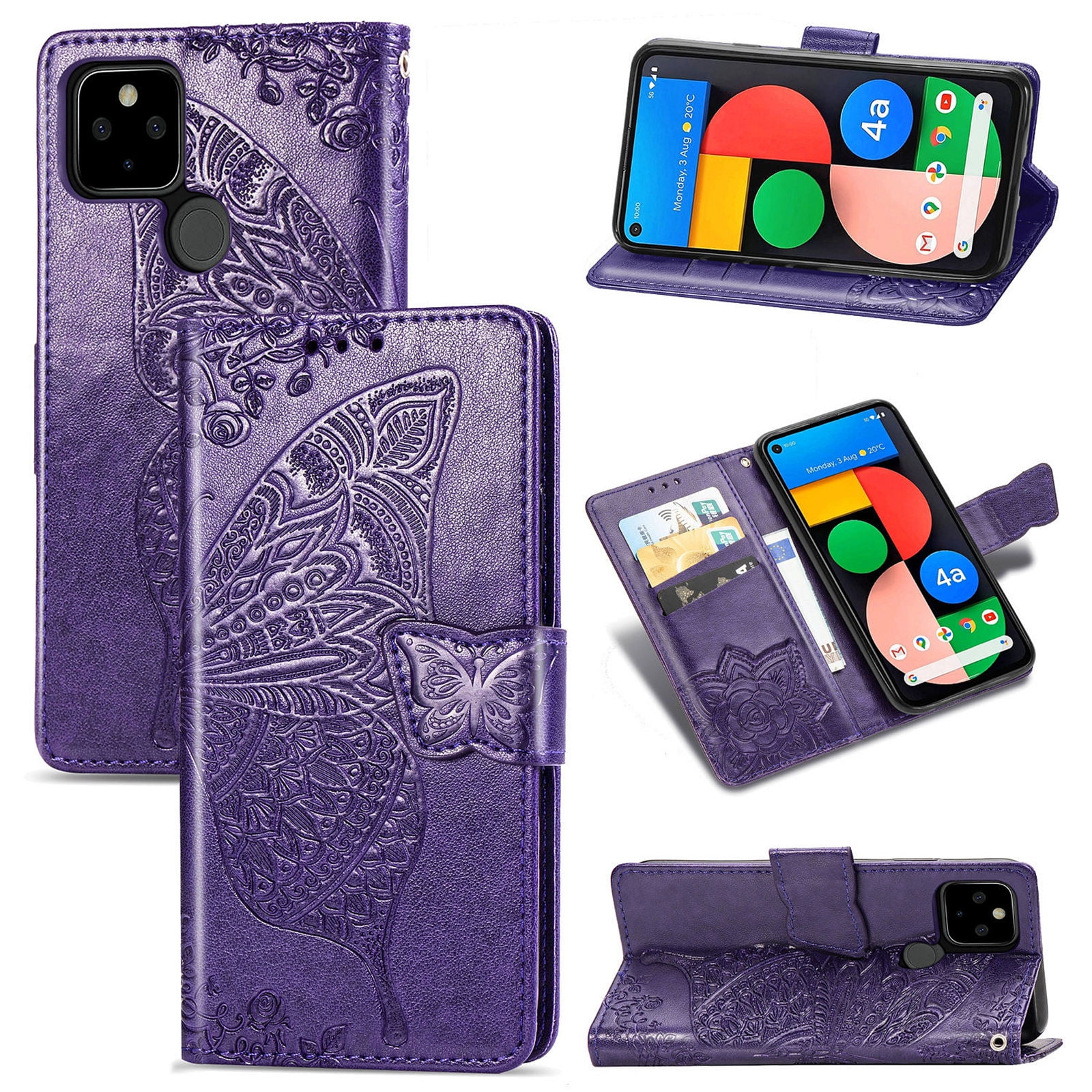 Techcircle Google Pixel 4 Wallet Folio Case, RFID Blocking, Magnetic ...