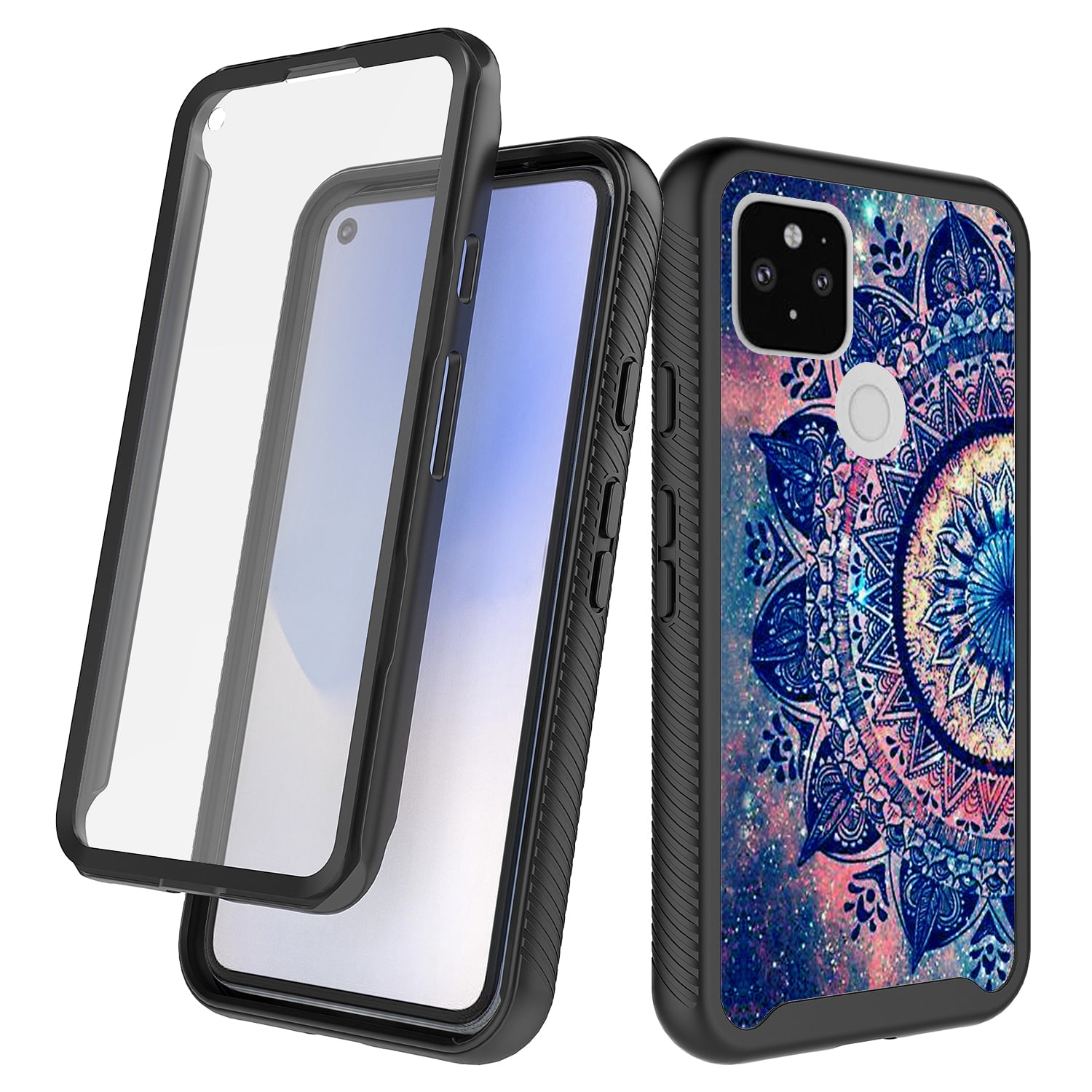 Google Pixel 5a Case With Built-in Screen Protector, Rosebono Hybrid ...