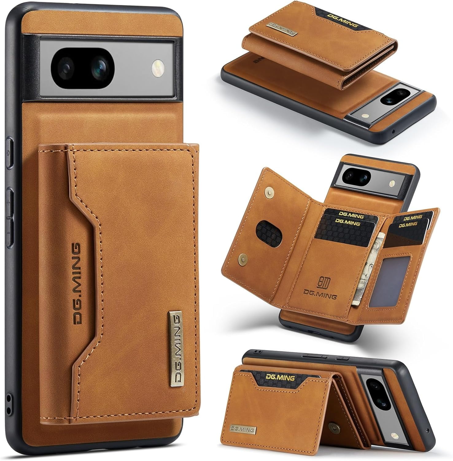for Google Pixel 6 Pro Phone Case, Strong Magnetic Detachable Card ...